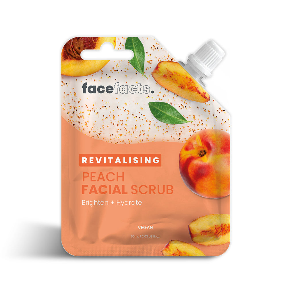Facial Scrub - Peach l Face Facts – Face Facts